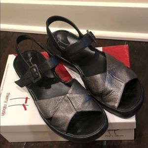 Thierry Rabotin Shoes | Silver Italian Leather Oxford Us 8 | Poshmark